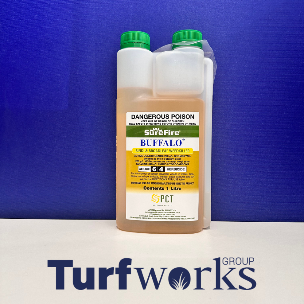 Buffalo, Bindi & Broadleaf Weedkiller 1L – Turfworks Group